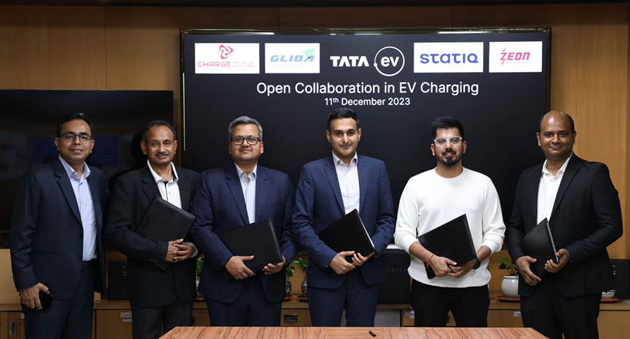 Tata Passenger Electric Mobility Ltd. collaborates with leading Charge ...